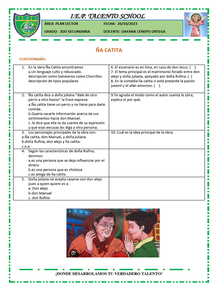 Ficha Obra Literaria | PDF