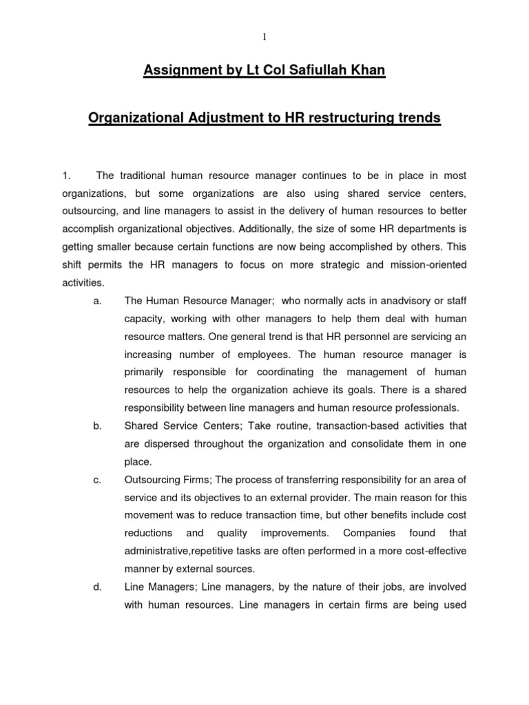HR Restructuring Trends and Strategies | PDF | Layoff | Human Resource ...