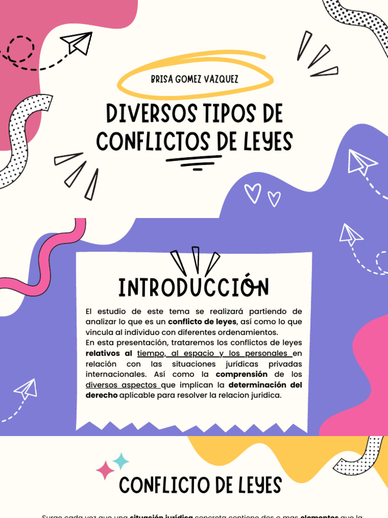Diversos Tipos de Conflictos de Leyes | PDF | Estado (política) | Legislación