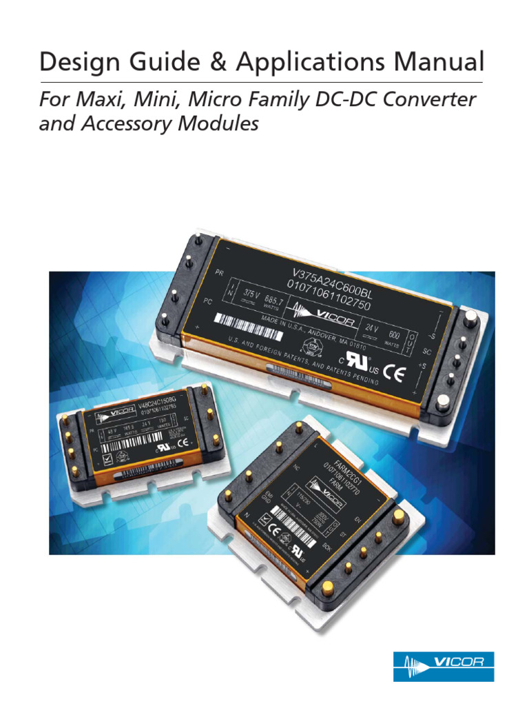 Vicor Design Guide and Application Manual | PDF | Transformer | Rectifier
