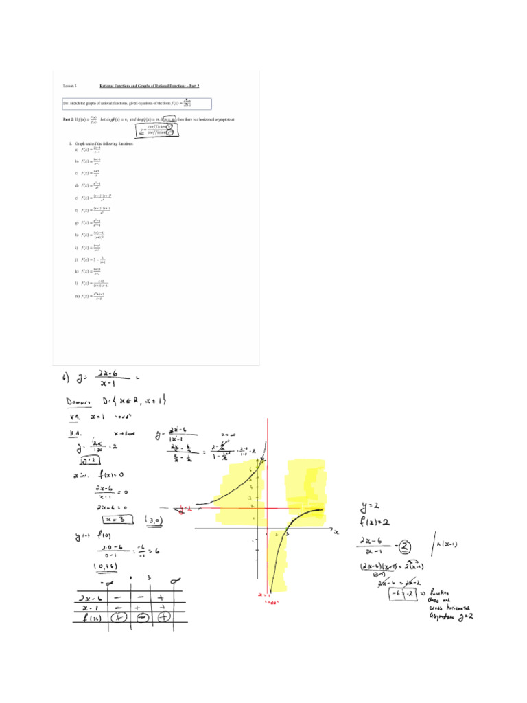 U3 L3 Rational Functions Part 2 | PDF