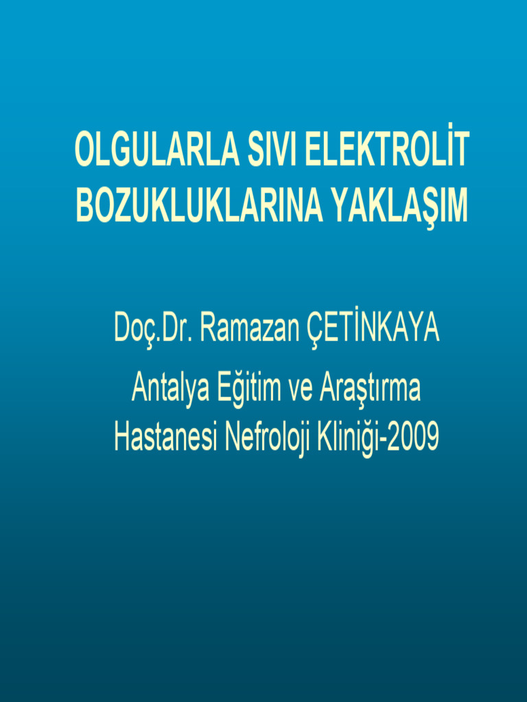 Olgularla Sivi Elektrol | PDF