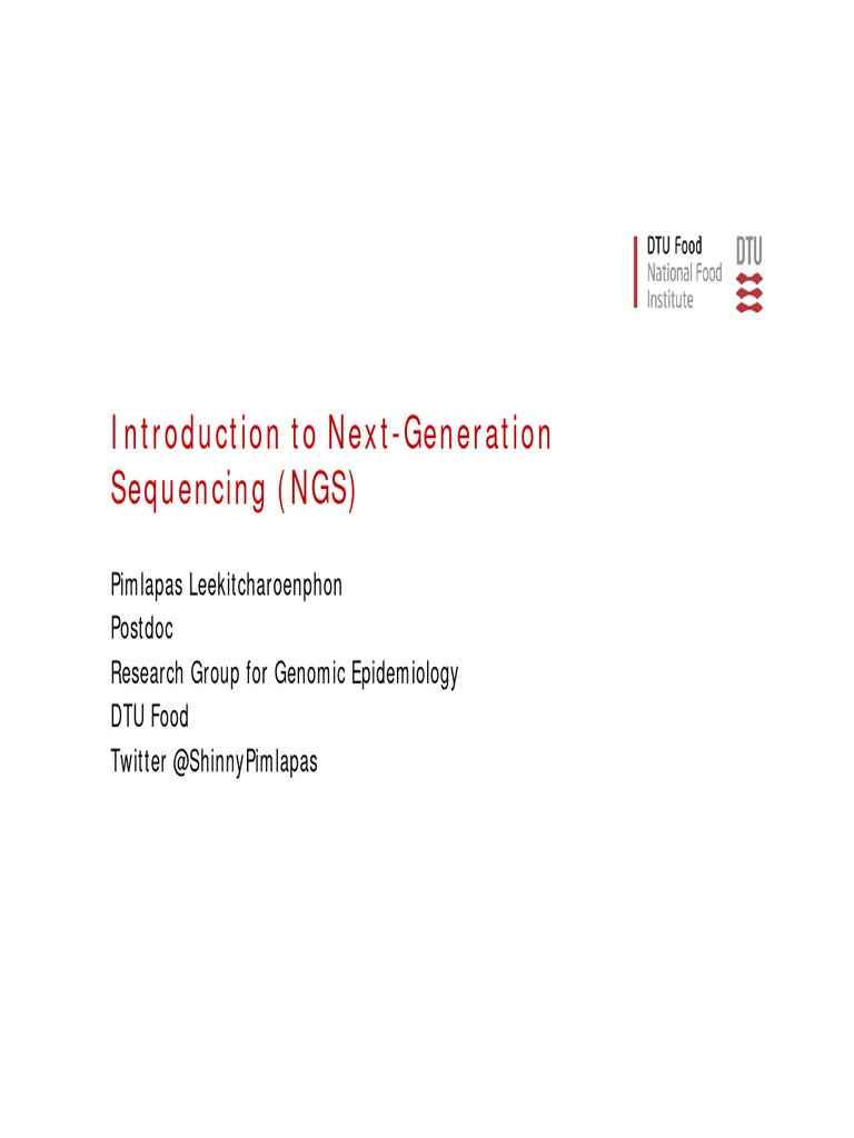 05 Introduction To Next-Generation Sequencing (NGS) | PDF | Dna Sequencing | Omics