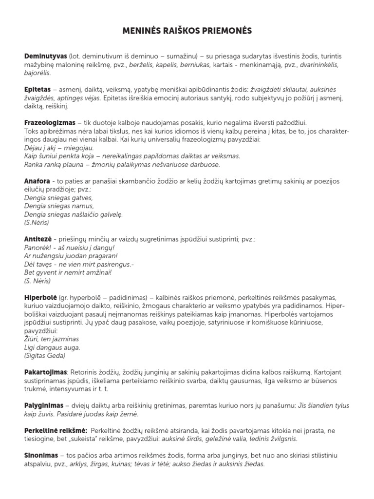 Menines Raiskos Priemones | PDF