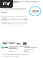 Att Bill | PDF | Cheque | At&T