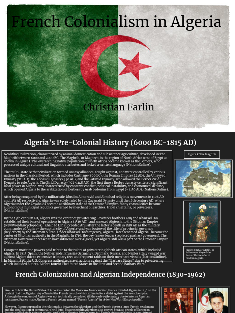 Farlin French Colonialism in Algeria | PDF | Algeria | Maghreb