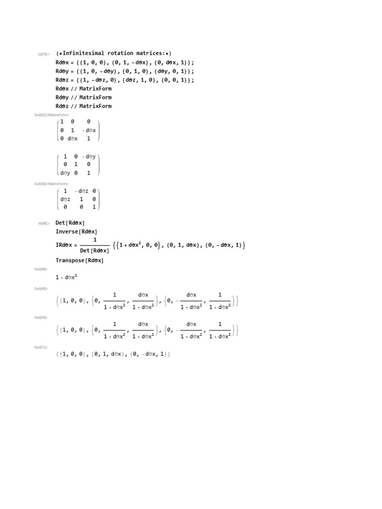 Rotations Commutativity | PDF | Matrix Theory | Applied Mathematics