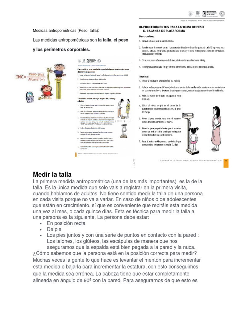 Medidas Antropométricas | PDF