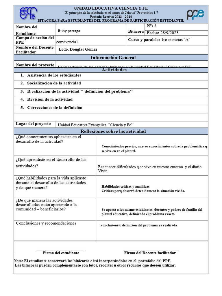 Formato de Bitácora 4 | PDF | Aprendizaje | Cognición