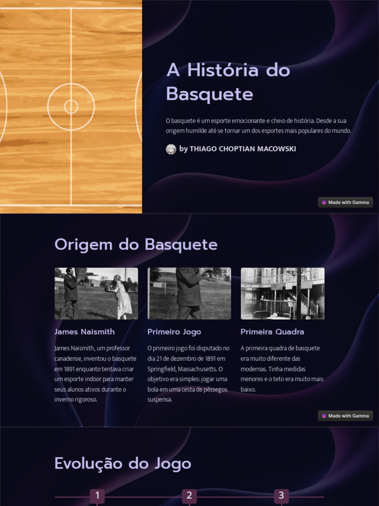 A Historia Do Basquete | PDF | Associação Nacional de Basquete | Los ...