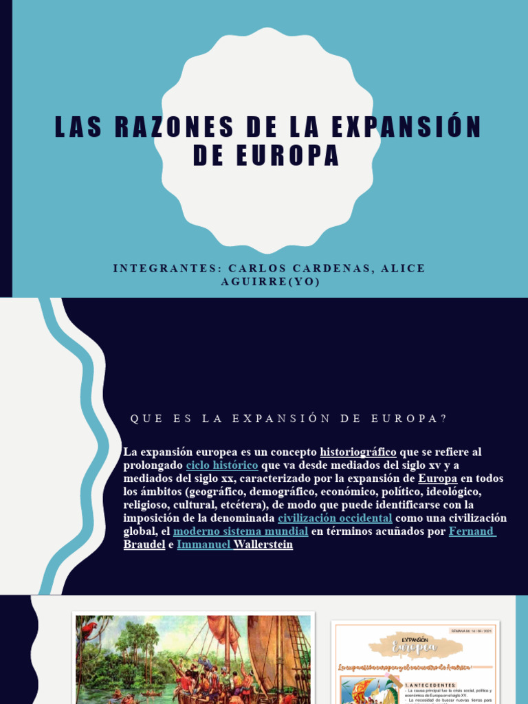 Razones de la Expansión Europea | PDF