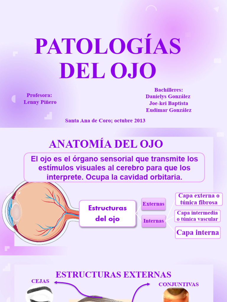 Patologías Del Ojo. | PDF | Ojo humano | Medicina