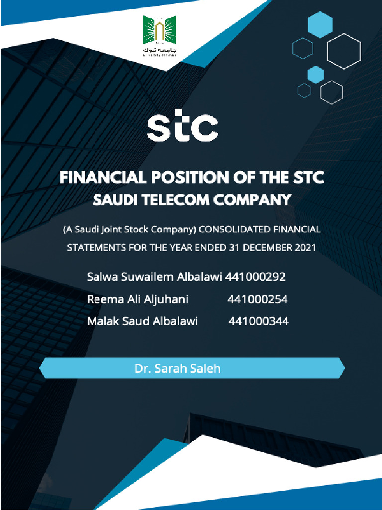 Financial Position of The STC | PDF | Equity (Finance) | Book Value