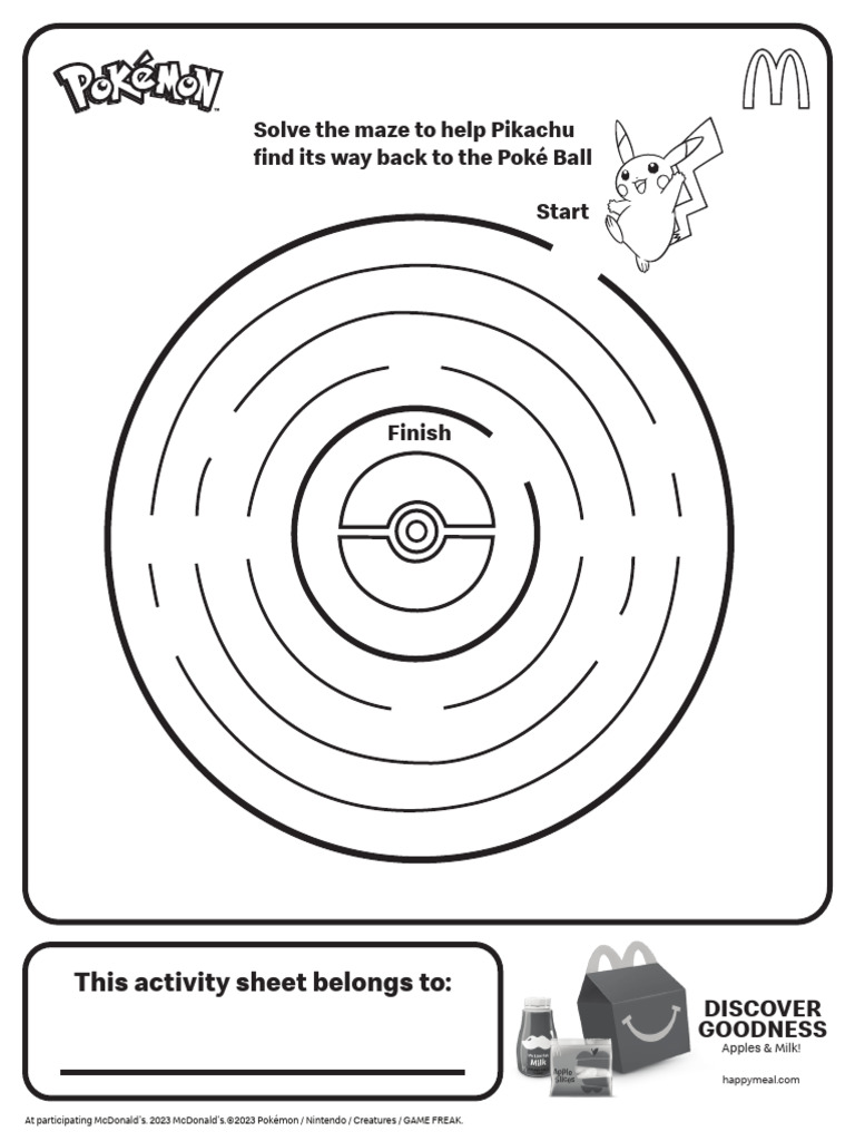 Pokémon Activity Sheets | PDF