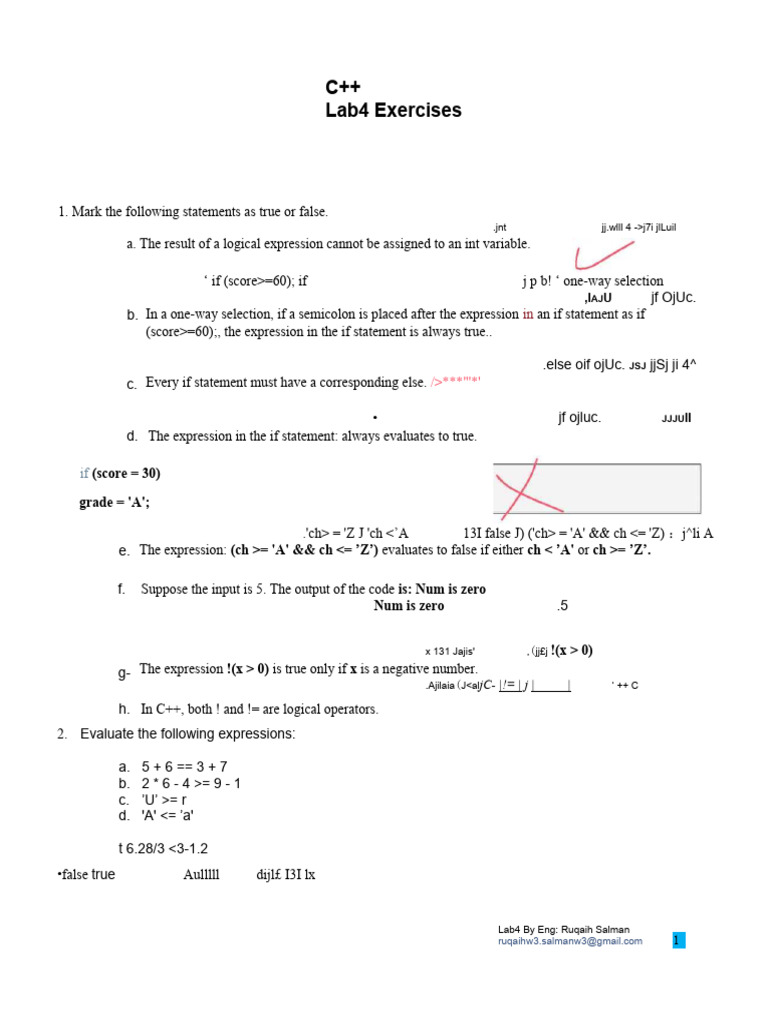 C - Lab4 - Eng - Ruqaih Salman Final 2022 | PDF | Computer Programming | Software Engineering