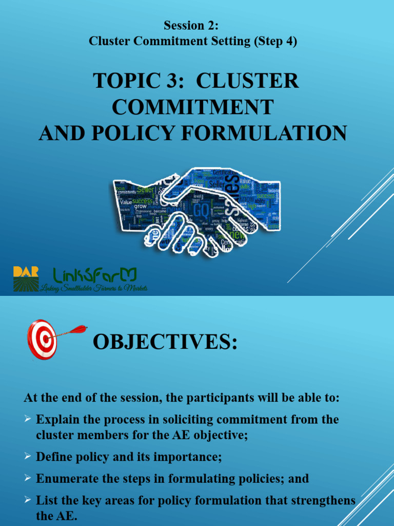 Step 4 Topic 3 Cluster Commitment and Policy Formulation | PDF