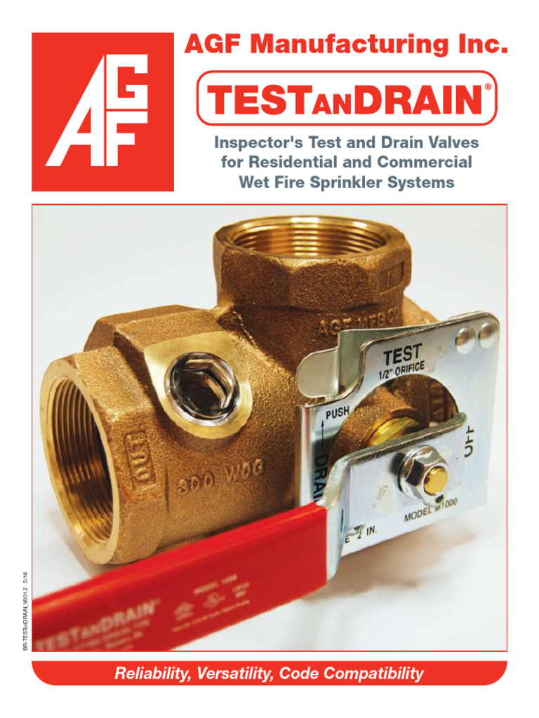 Valvula de Teste e Drenagem Do Sistema Sprinkler | PDF | Fire Sprinkler ...