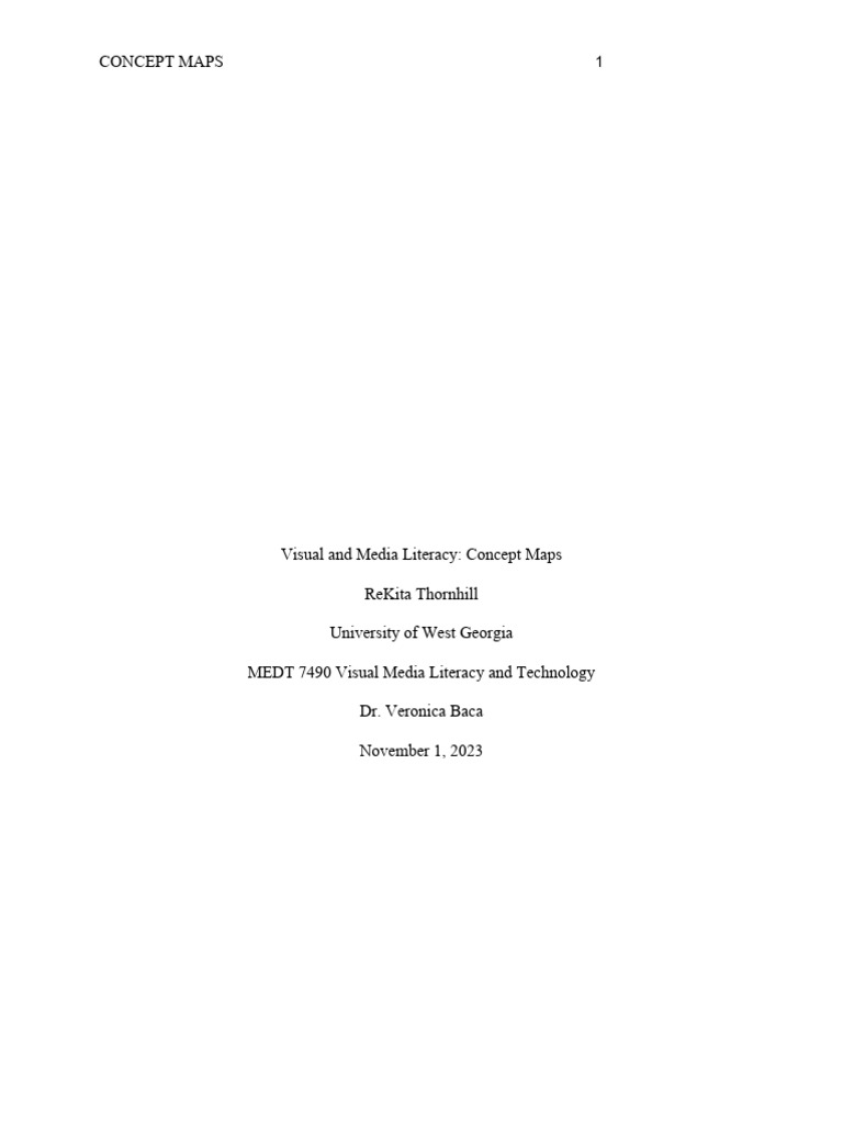 Visual and Media Literacy Concept Maps | Download Free PDF | Learning ...