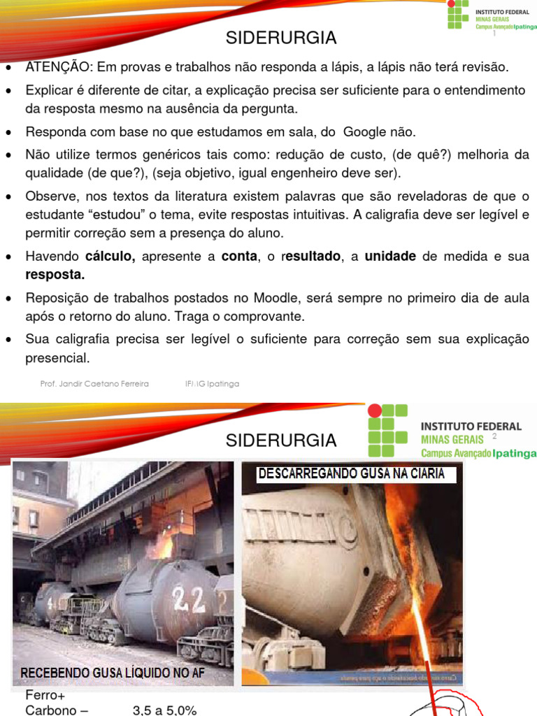 Refino Do Aço-Aciaria | PDF | Aço | Gusa