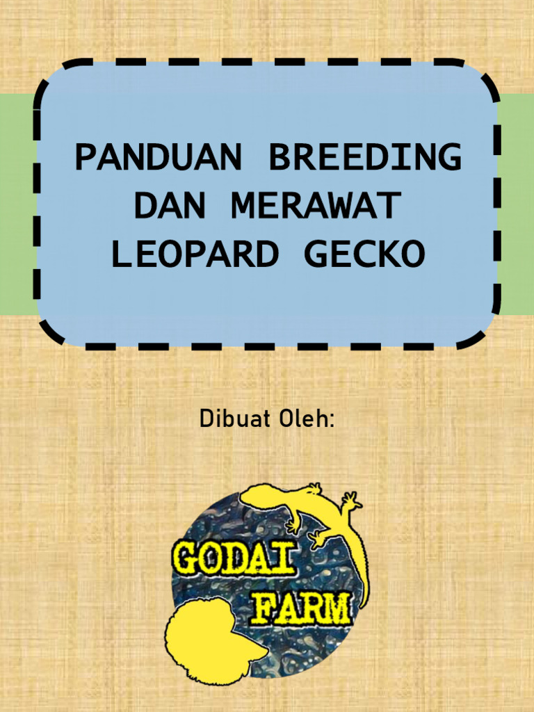 Panduan Breeding Dan Merawat Leopard Gecko | PDF | Sains & Matematika