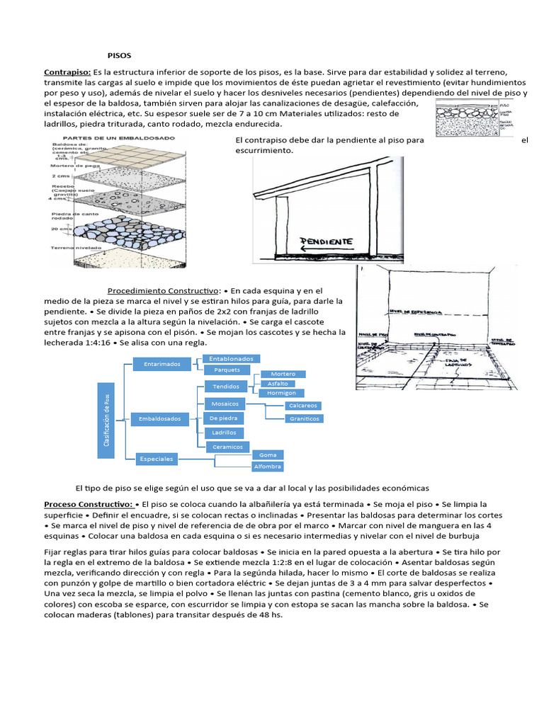 Pisos y Techos | PDF | Loseta | Techo