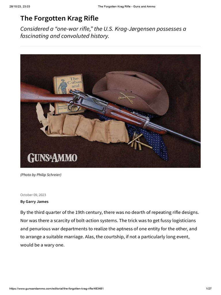 The Forgotten Krag Rifle - Guns and Ammo 27 Pgs | PDF | Magazine ...