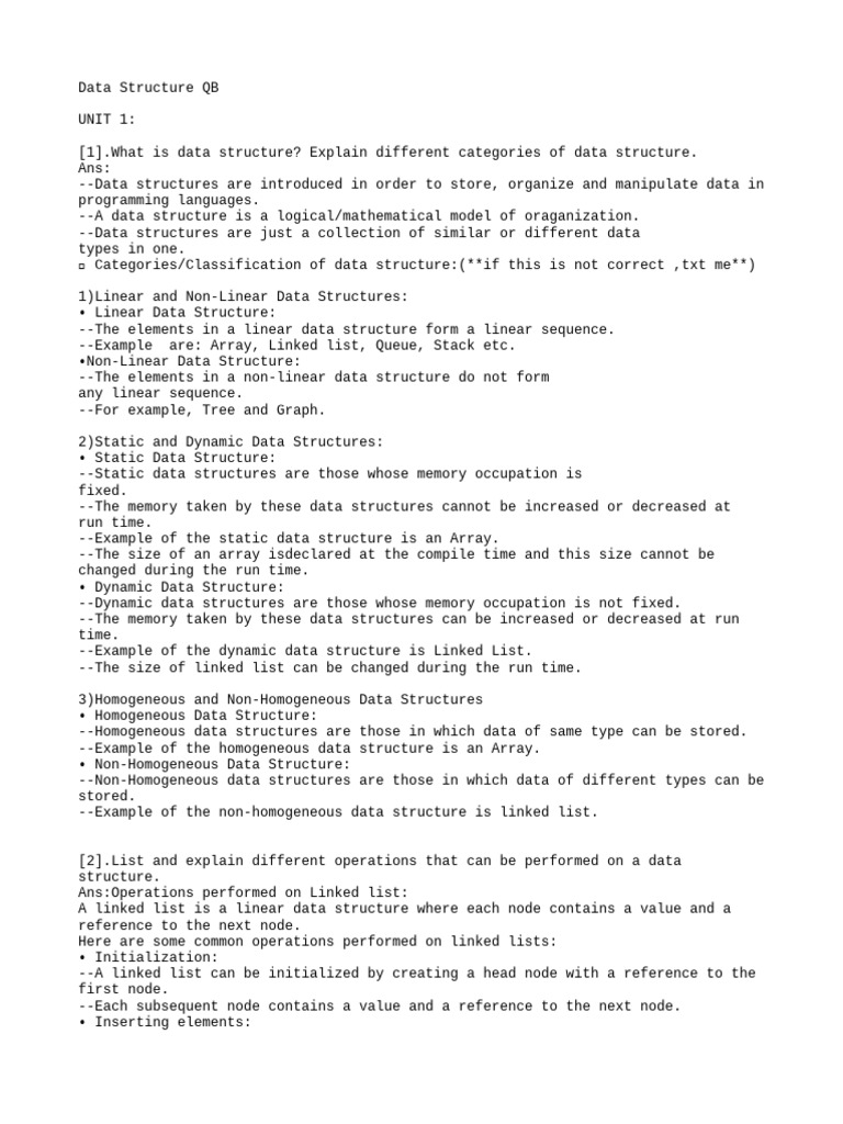 Data Structure Qb Pdf Data Type Queue Abstract Data Type 
