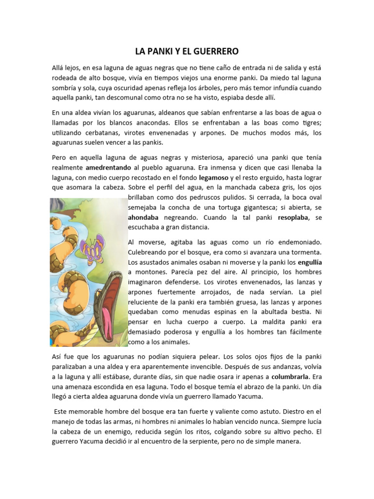 Panki y El Guerrero | PDF
