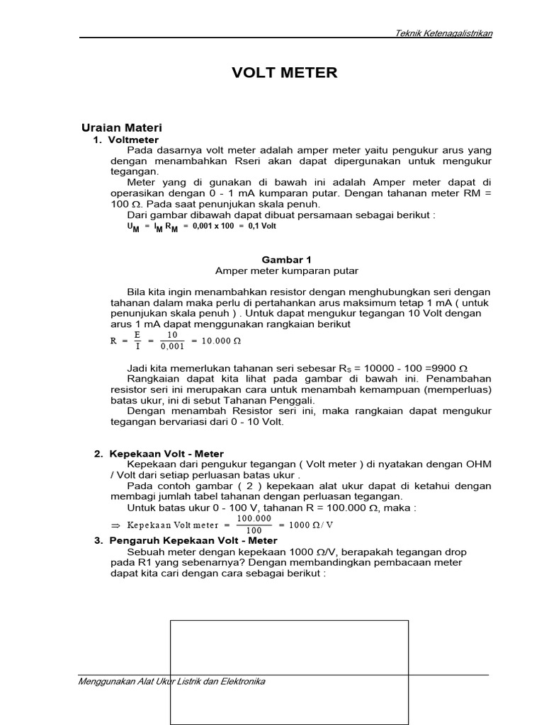 Skema Pengukuran Ampere Meter | PDF
