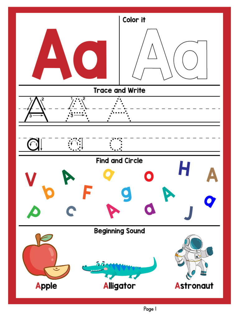 Free Prinatble Alphabet Worksheets PDF | PDF