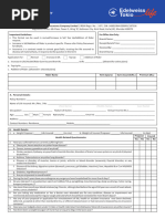 Declaration of Good Health Form | PDF | Life Insurance | Insurance