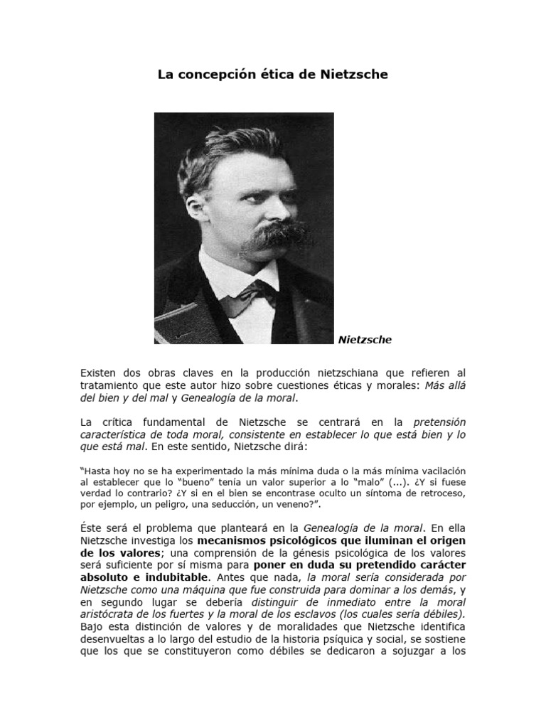 Nietzsche | PDF | Friedrich Nietzsche | Moralidad