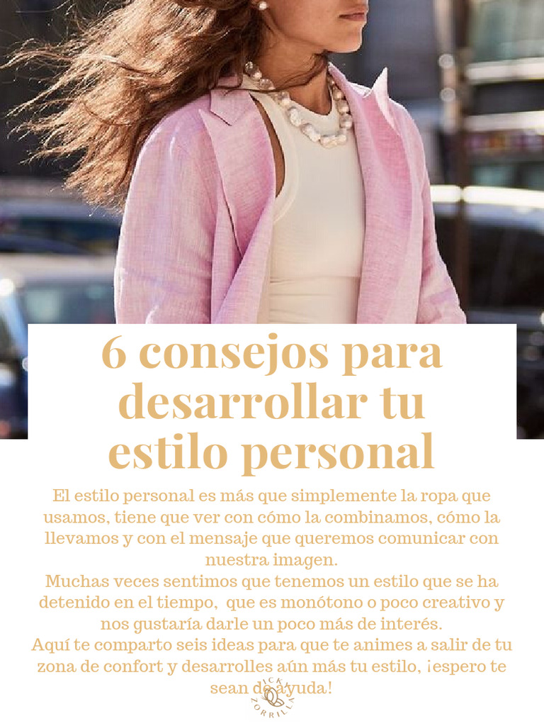 6 Consejos para Desarrollar Tu Estilo Personal | PDF