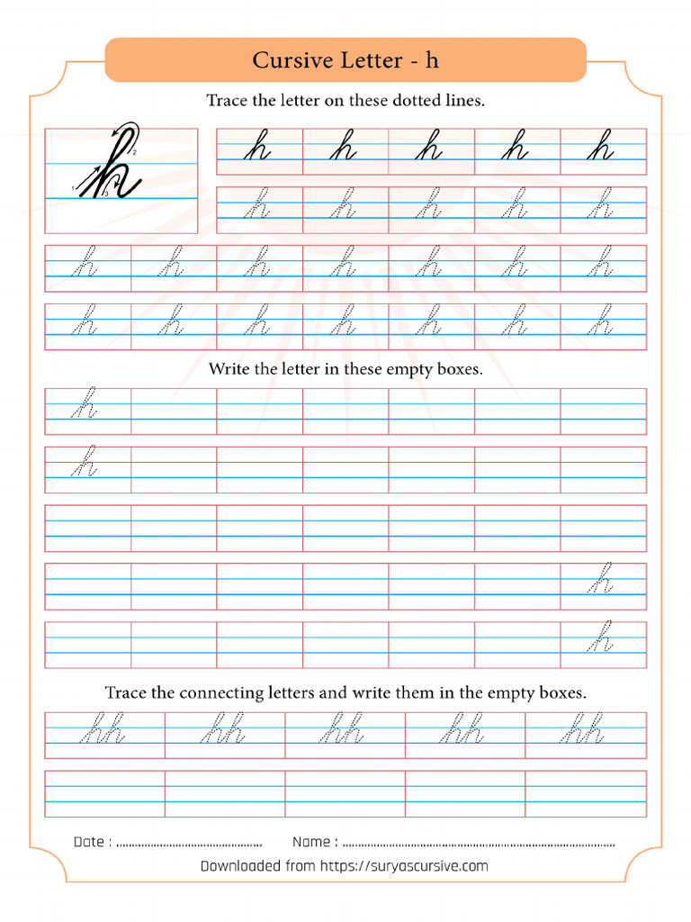 Cursive Lowercase Letters Worksheet Pages 8 | PDF