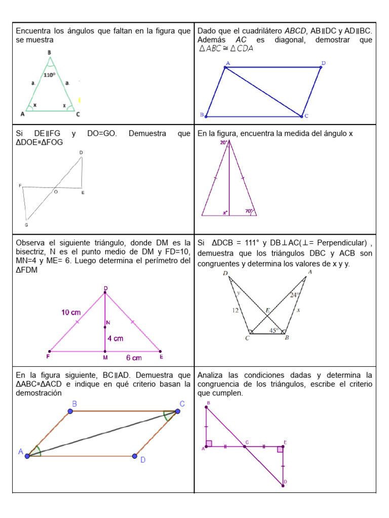 Material Complementario. | PDF | Triángulo | Geometria clasica