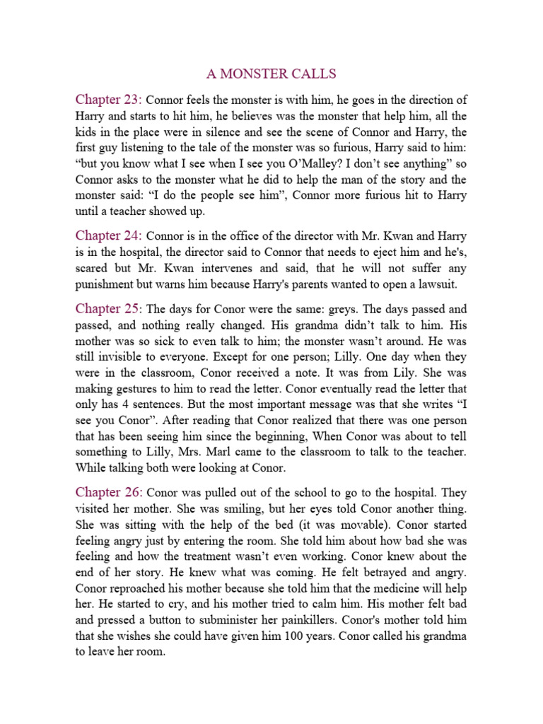 A Monster Calls | PDF