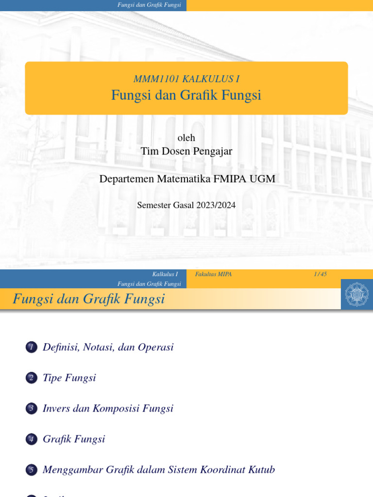 Fungsi Dan Grafik Fungsi | PDF
