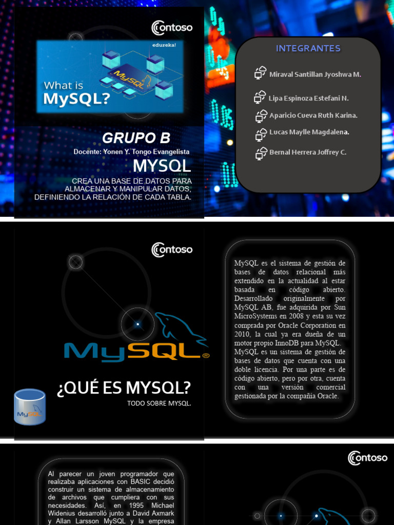 Historia y Ventajas de MySQL | PDF | Mi sql | SQL