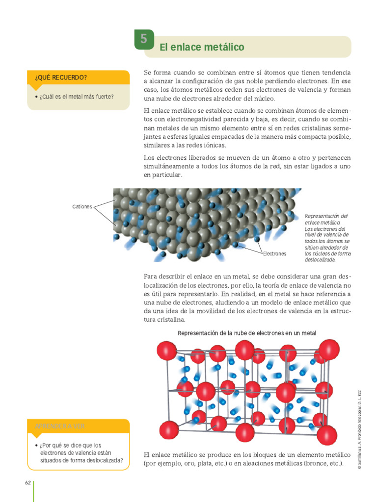Info Enlace Metalico | PDF | Enlace químico | Rieles