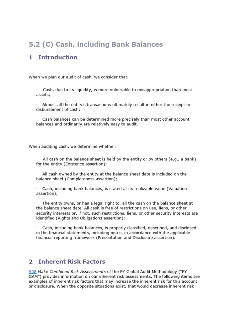 C. Cash Including Bank Balances | PDF | Cash | Banks