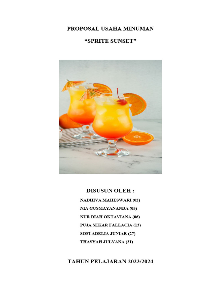 Proposal Usaha Minuman Xi PM 2 | PDF