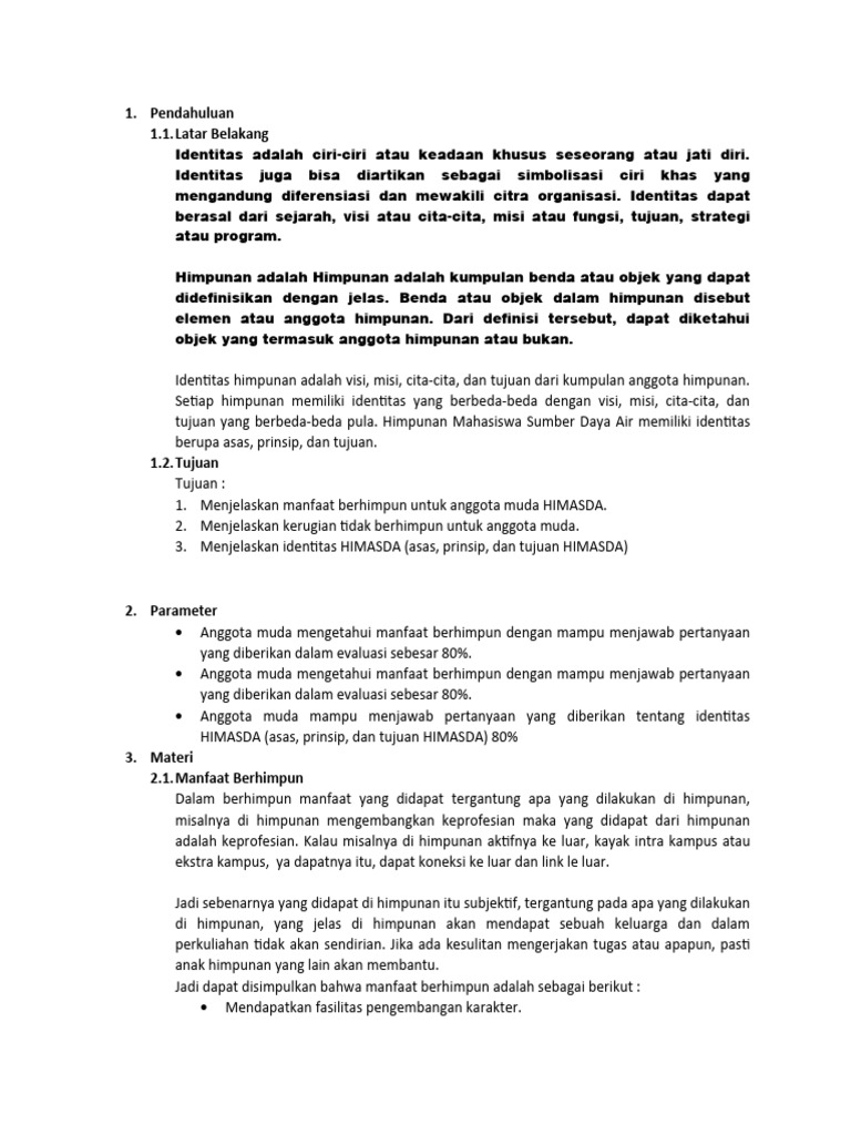 Materi Identitas | PDF | Karier & Perkembangan | Bisnis