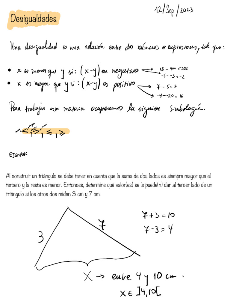Desigualdades e Inecuaciones | PDF | Desigualdad (Matemáticas) | Matemáticas