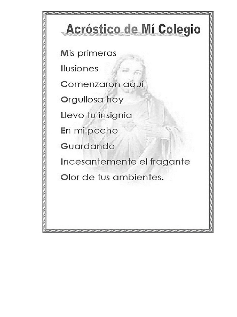 Acrostico Colegio | PDF
