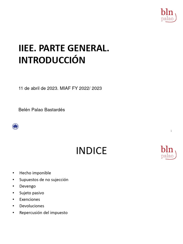 ISDE IIEE Esquema General 11.04.2023 | PDF | Impuestos | Contabilidad
