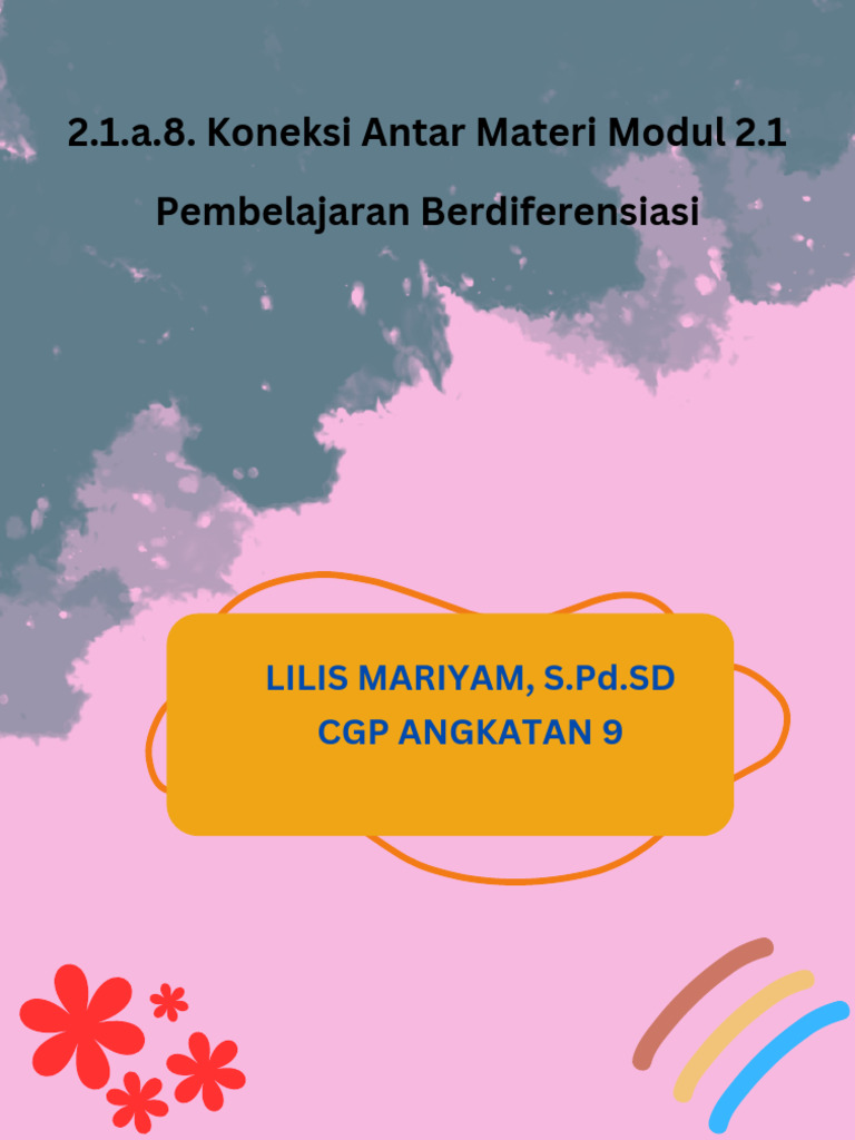 2.1.a.8. Koneksi Antar Materi Modul 2.1 | PDF