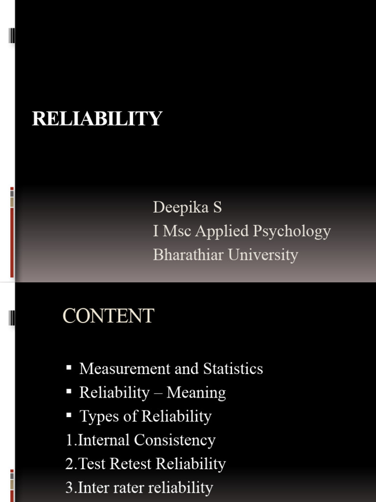 Deepika RM Seminar | PDF | Internal Consistency | Methodology