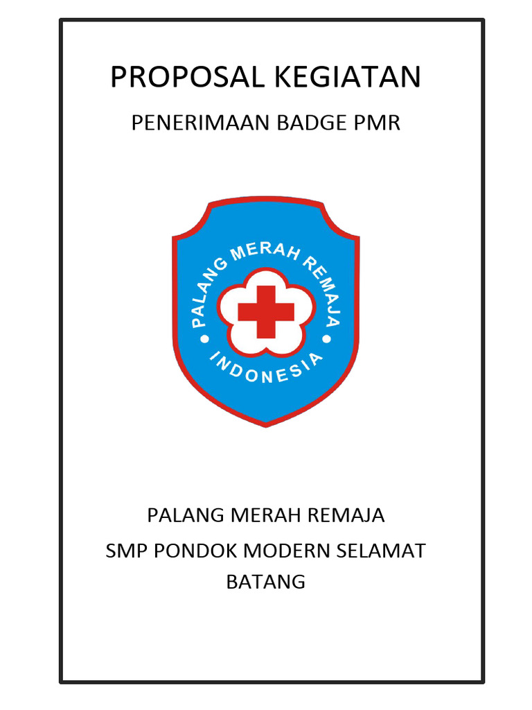 Penerimaan Badge PMR SMP PMS Batang | PDF