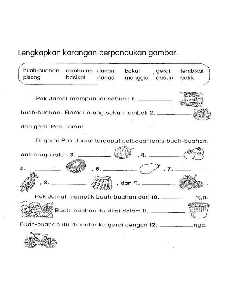 Latihan Melengkapkan Karangan Tahun 1 Pdf