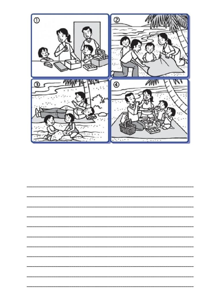 Latihan Menulis Karangan Gambar Bersiri Tahun 4 | PDF